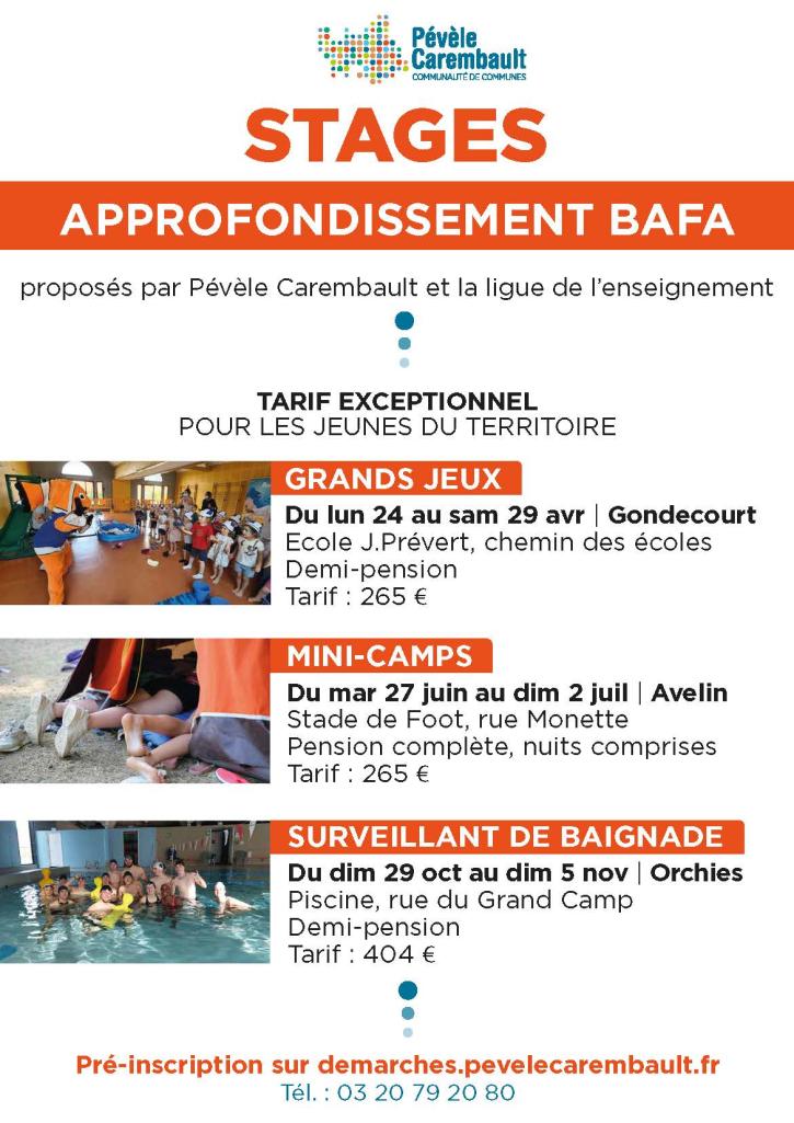 Stage approfondissement BAFA | Ville d'Ennevelin